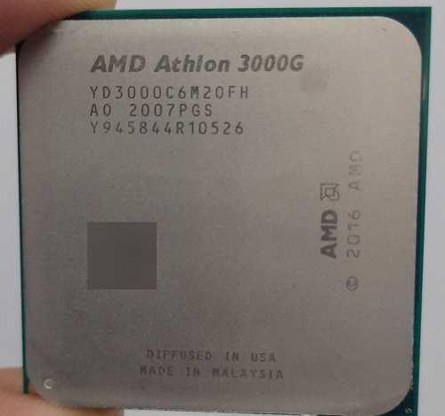 Процессор AMD Athlon 3000G AM4 (YD3000C6M2OFH) (3