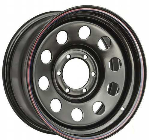 Литые диски 8x16 5x165.1 125 ET-24 OFF-road Wheels Ленд Ровер Черный