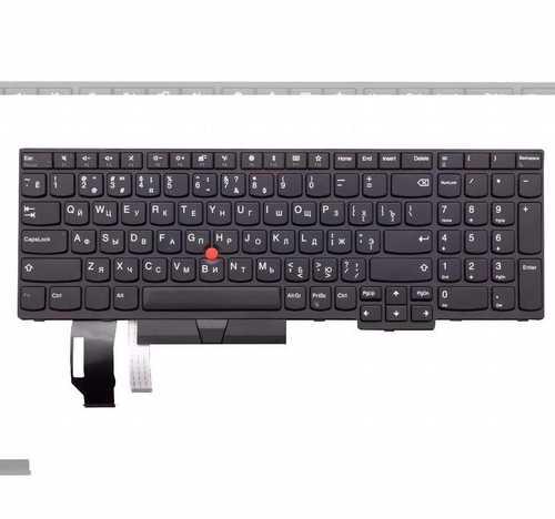 Клавиатура для Lenovo E580 черная с черной рамкой
