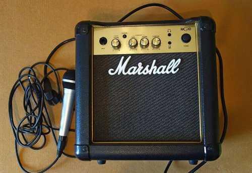 Marshall MG10G гитарный комбоусилитель, микрофон