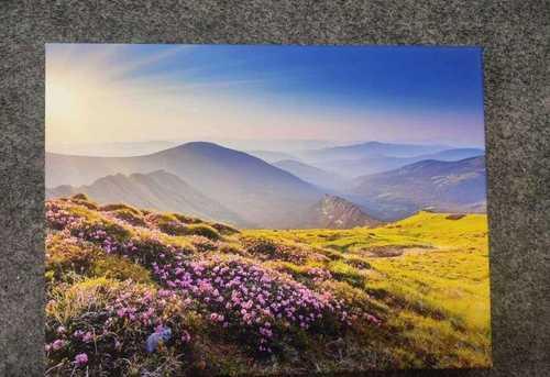 Картина на холсте "горный пейзаж" Печать 40х30 см