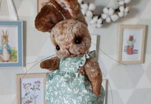 Кролик Тедди в платье Ручной работы