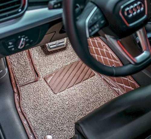 3Д коврики из экокожи Audi
