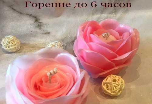 Свеча бутон роза