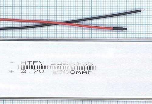 Аккумулятор Li-Pol (батарея) 3*38*135мм 2pin 3.7V