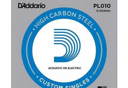 DAddario PL010 plain steel стальная струна
