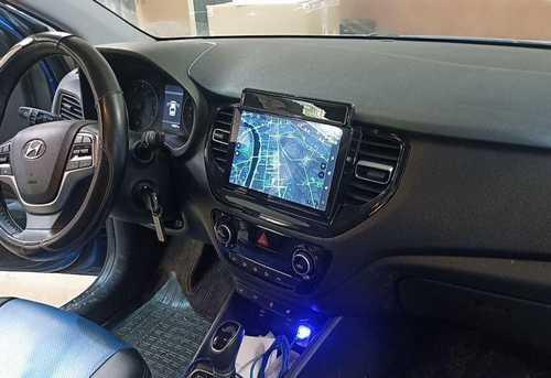Магнитола Экран 8/256 Андроид авто Hyundai Solaris