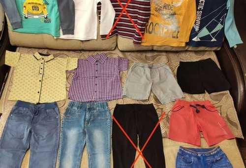 Брюки, рубашки, водолазка, шорты, футболки 110-116