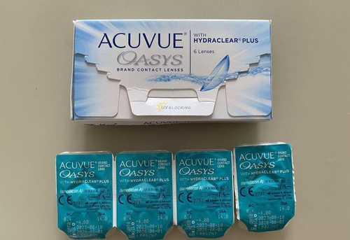 Линзы acuvue oasys - 4 и - 4,25