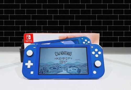 Прошитая Nintendo Switch Lite 64gb Синяя