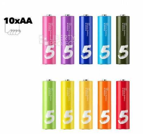 Батарейки Xiaomi Rainbow ZI5 тип аа (10шт)
