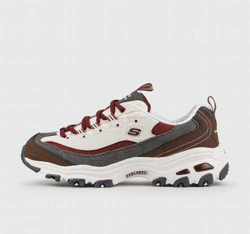Кроссовки Skechers D'Lites White / Brown Wmns