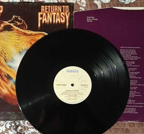 Uriah Heep/ return TO fantasy/ 1975 bronze/ ilps.9