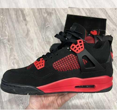 Кроссовки nike air jordan 4 retro red thunder