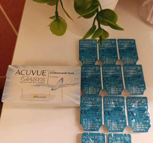 Линзы acuvue oasys -2,75 12 шт (2нед)