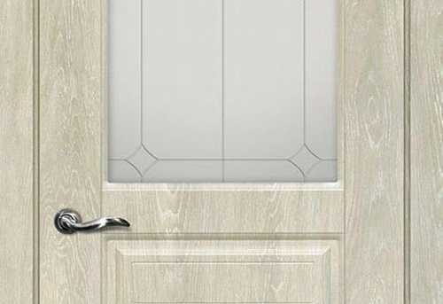Межкомнатная дверь пвх Мариам Версаль-2, остекленн