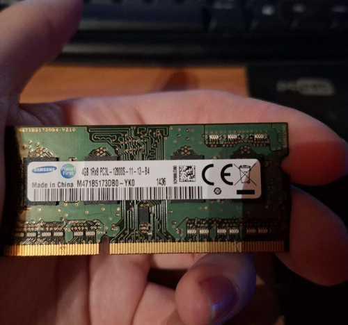 Оперативная память ddr3 samsung 4gb (so-dimm)