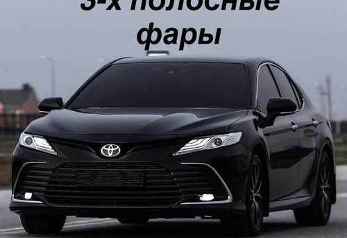 Комплект LED фар на Toyota Camry V70 V 75 (2 шт)