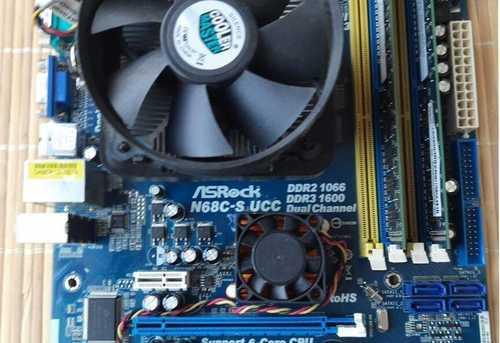 ASRock N68C-S UCC+AMD Athlon ll X2 215+DDR3 2x2Gb