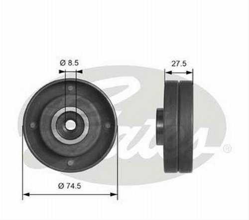 Ролик обводной ремня грм Volvo