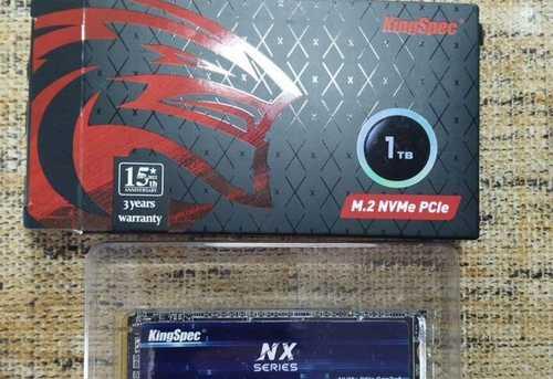 KingSpec M.2 SSD PCIe gen3x4 объем 1 Тб NX series