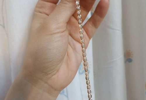 Золотой женский браслет 16 см