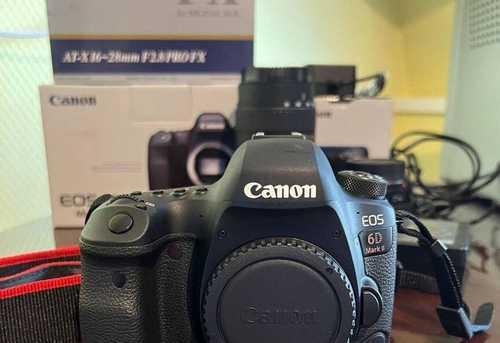 Canon EOS 6d mark ii body + объективы