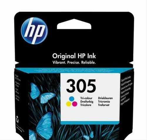HP 3ym60ae (305) картридж трехцветный (100 стр.)