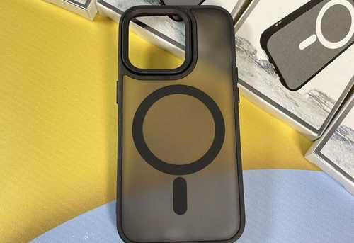 Чехол матовый MagSafe на айфон с 11 по 14 Pro Max