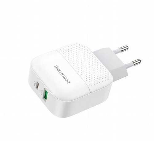 Сзу Borofone BA46A Premium PD+QC3.0 charger(EU) Wh