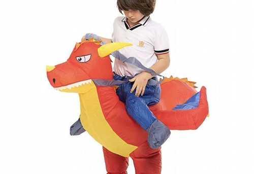 Надувной костюм дракон динозавр