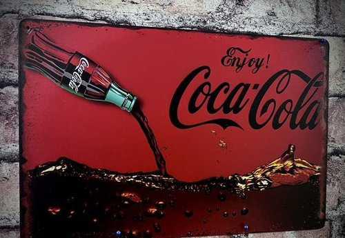 Табличка из жести Coca-Cola Арт 099