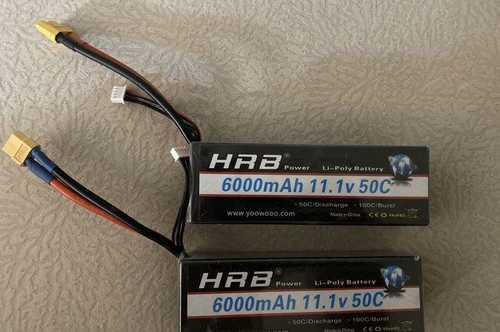 Аккумулятор Lipo HRB 3s 6000 mAh 50C