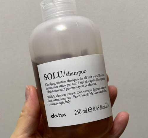 Davines шампунь solu