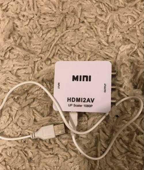 Конвертер mini hdmi 2 av