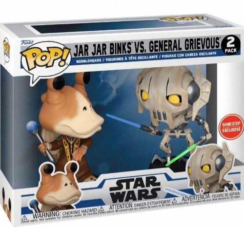 Funko Pop Jar Jar Binks vs General Grievous