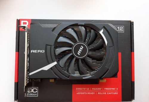 Видеокарта MSI AMD Radeon RX 550 aero ITX OC 4GB