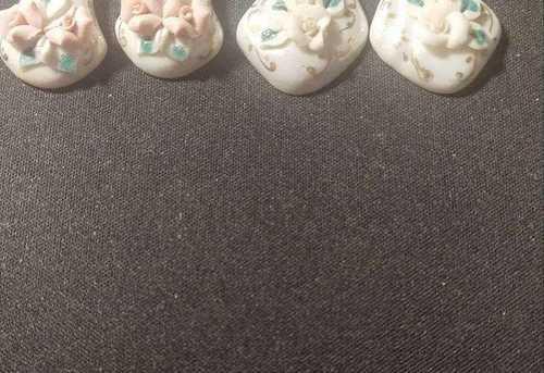 Серьги из кисловодского фарфора, винтаж СССР