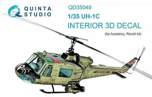 Quinta St. UH-1C (Academy), 3D интерьер, 1/35