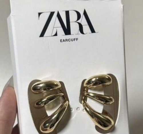 Серьги каффы zara