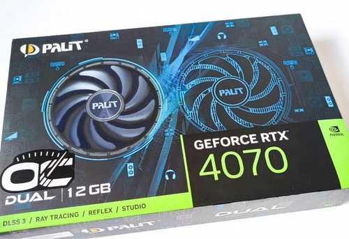 Видеокарта Palit GeForce RTX 4070 Dual