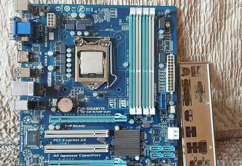 Материнская плата gigabyte GA-B75M-D3H + I5 2320