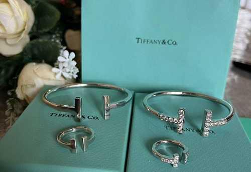 Браслет и кольцо Tiffany, серебро