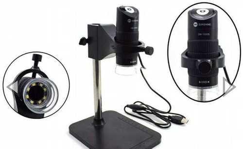 Микроскоп DM-1000S 50-1000X с камерой видео
