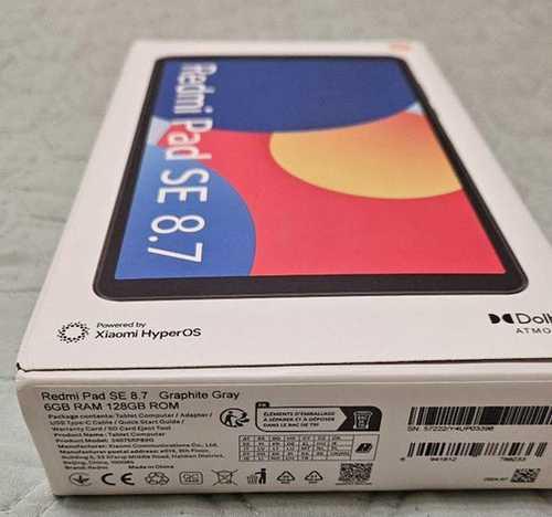 Планшет xiaomi redmi pad se 8.7