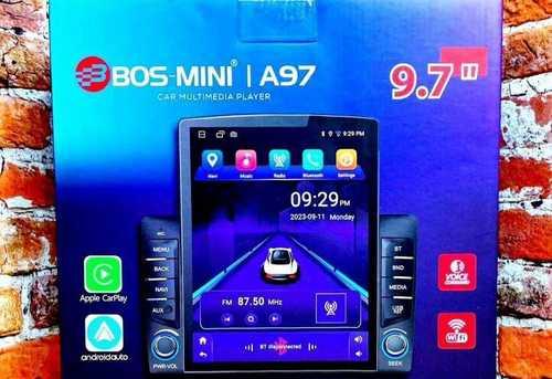 Магнитола Bos-Mini Android 4-64GB 9.7д Стиль Тесла