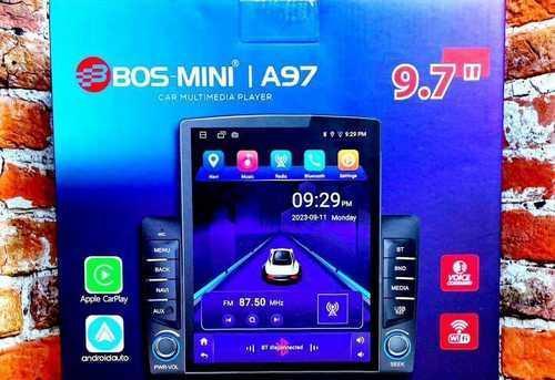 Магнитола Bos-Mini Android 4-64GB 9.7д Стиль Тесла