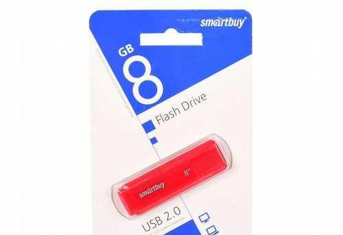 Новый Флэш-диск USB Smartbuy 8 GB Dock Red