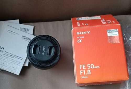 Объектив Sony fe 50 mm f 1.8