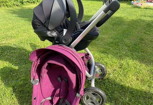 Stokke scoot purple v2 и автолюлька stokke